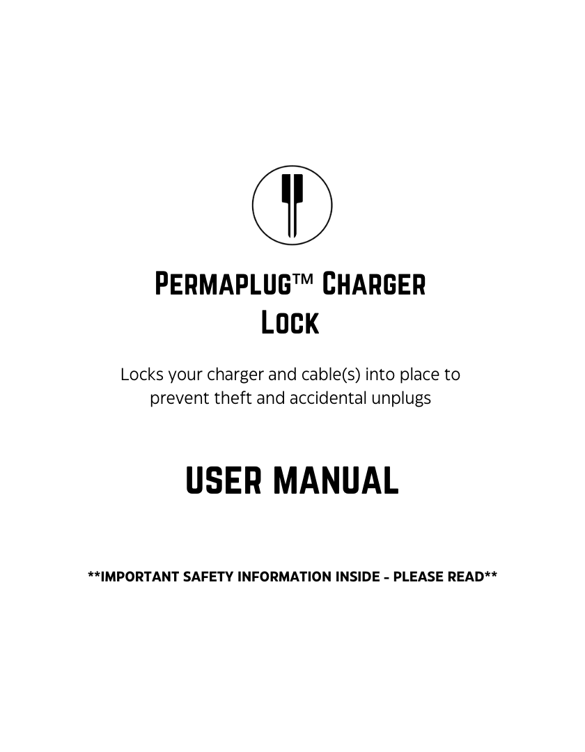 Permaplug Charger Lock Digital User Manual