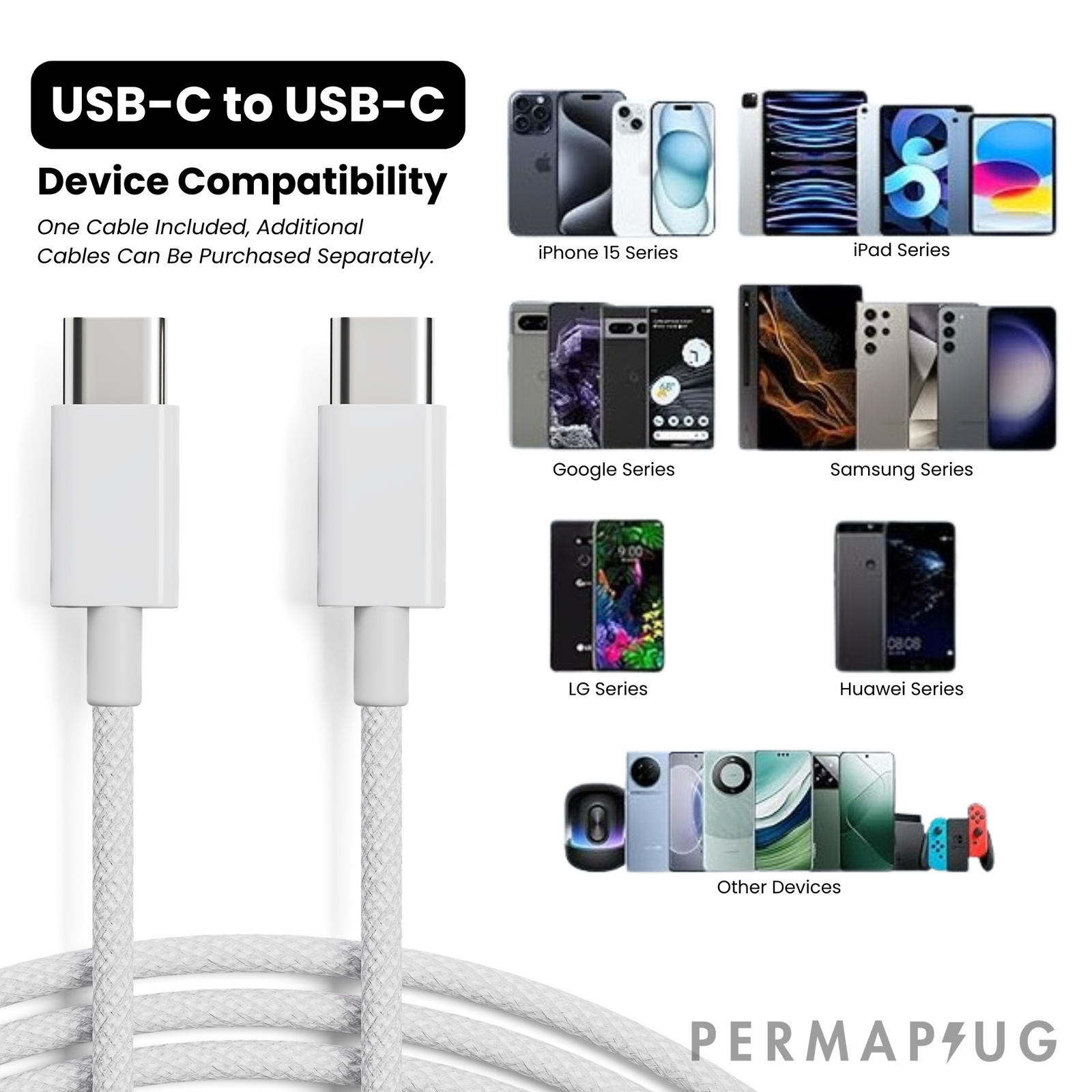 Permaplug Charger Lock - Anti-Theft & Tug Proof Patented Phone Charger